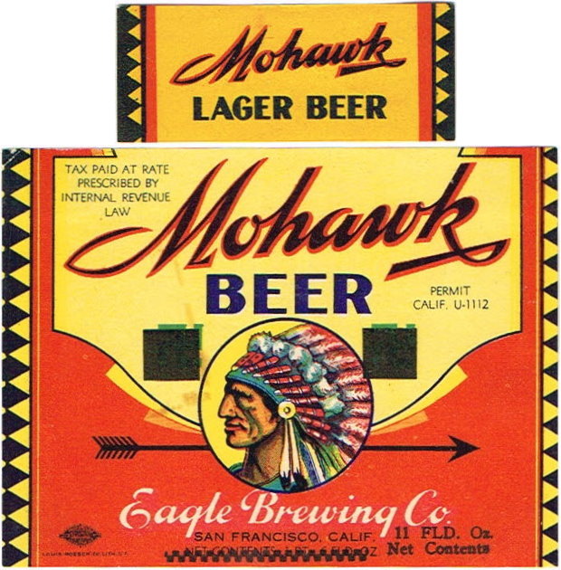 Item #71331 1941 Mohawk Beer Label WS35-24V