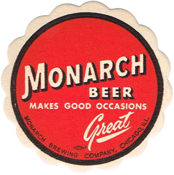 Item #2078 1950 Monarch Beer Coaster IL-MON-10