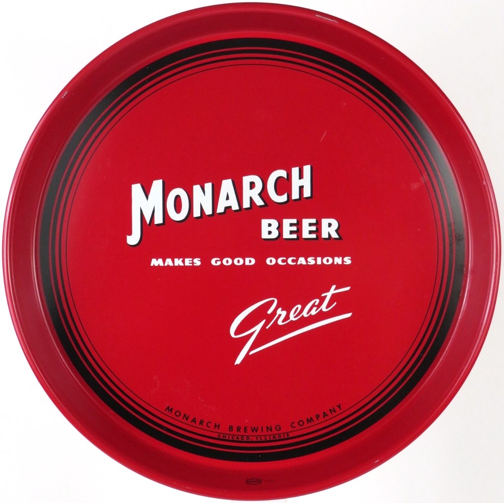 Item #28779 1952 Monarch Beer DDD Serving Tray
