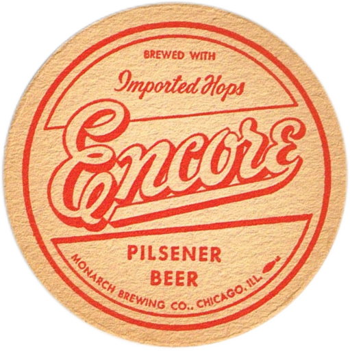 Item #61659 1954 Monarch Beer Coaster IL-MON-19