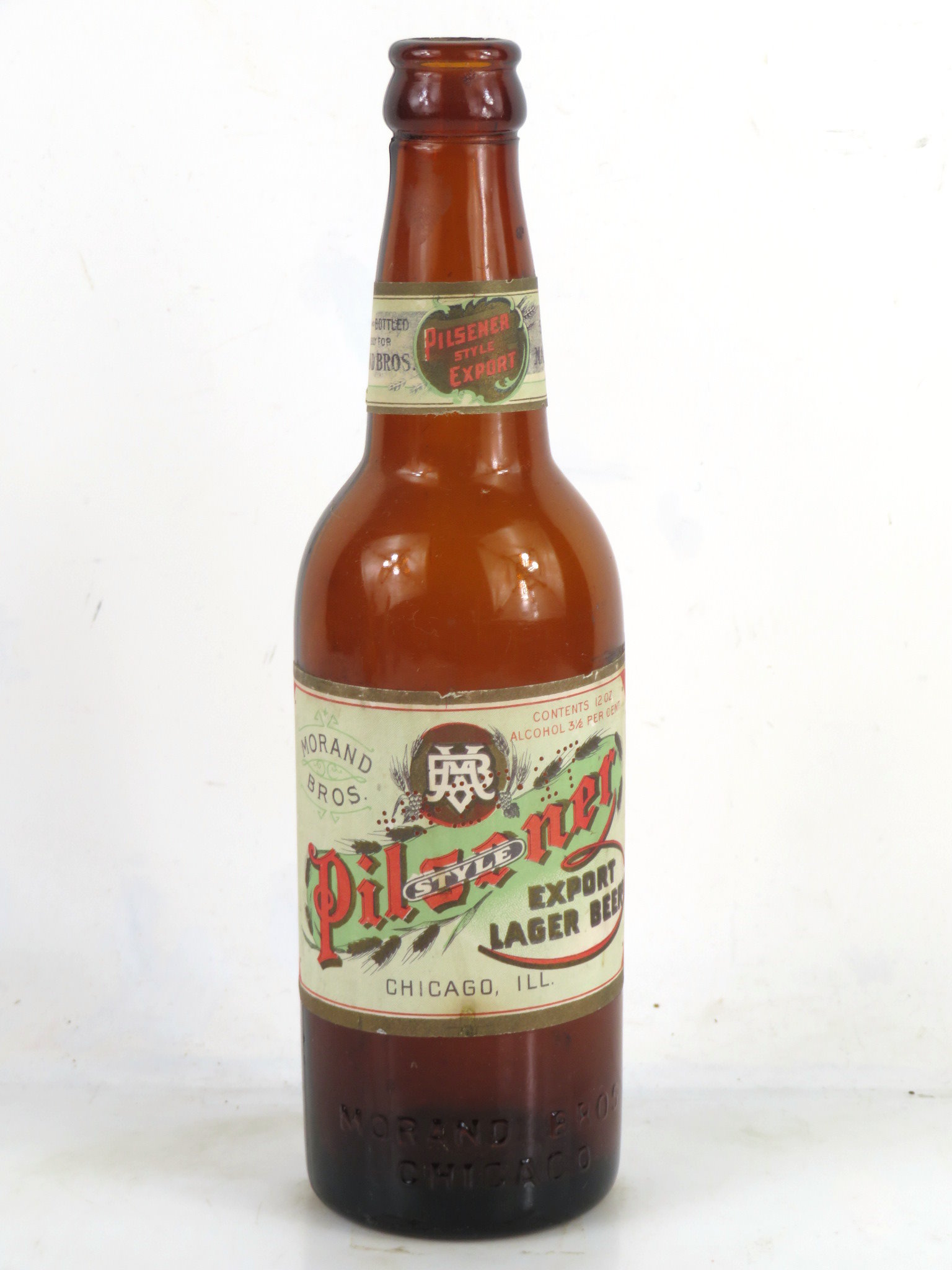 Item #16944 1908 Morand Bros. Pilsener Lager Beer Bottle