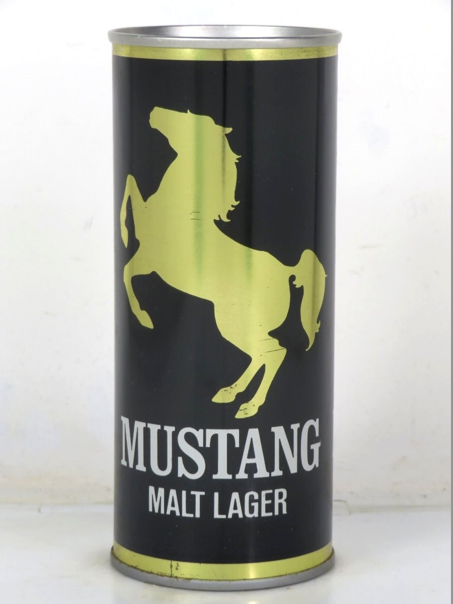 Item #1448 1969 Mustang Malt Lager Tab Top Can T157-07