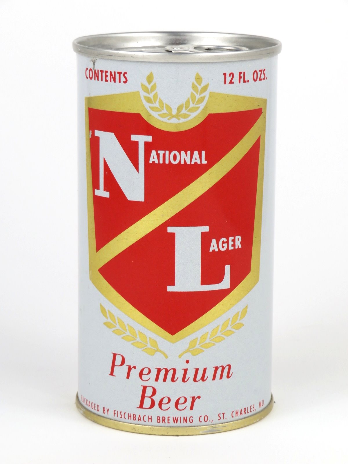 Item #94040 1965 National Lager Premium Beer Tab Top Can T97-21