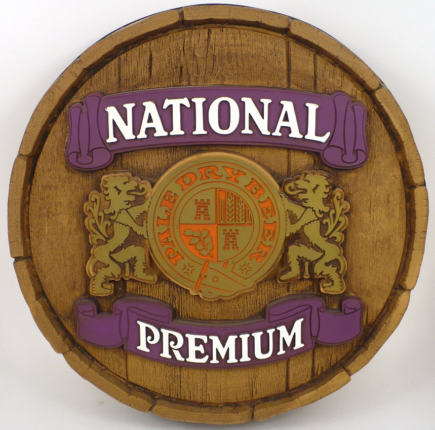 Item #8621 1965 National Premium Beer Indoor Sign
