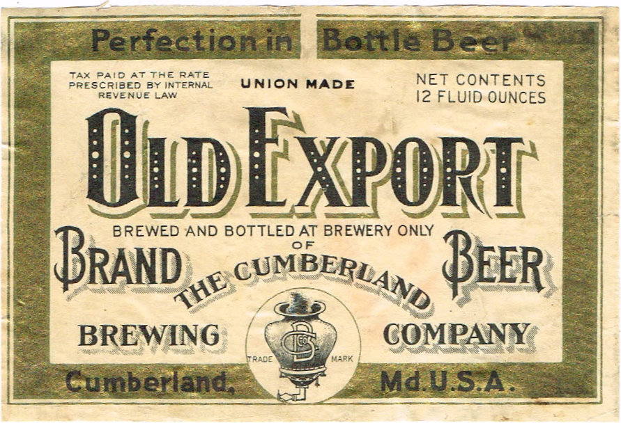 Item #51817 1935 Old Export Brand Beer Label ES80-15V