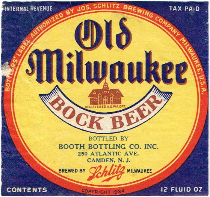 Item #51691 1939 Old Milwaukee Bock Beer Label WI316-OMBS-c