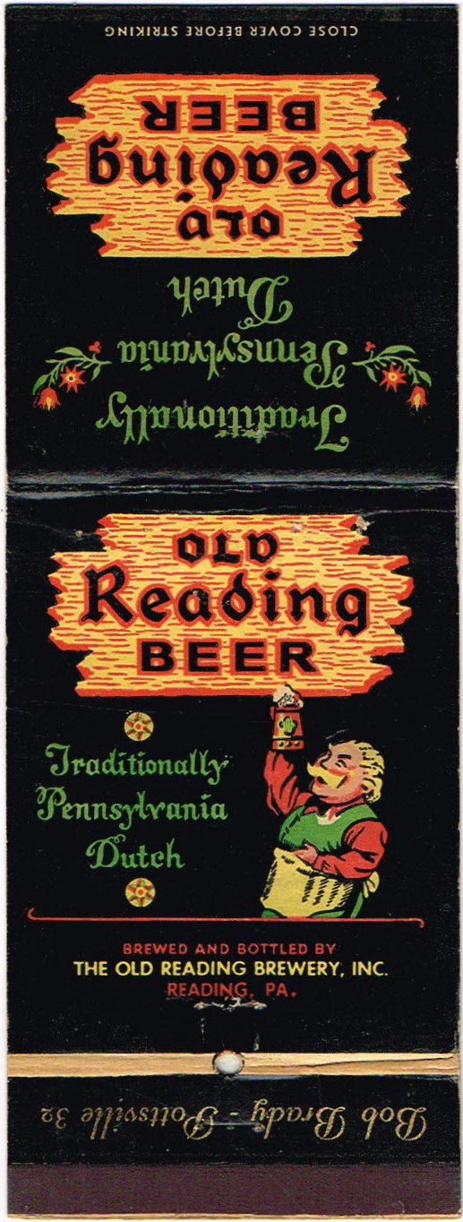 Item #99736 1941 Old Reading Beer Giant Feature Matchcover PA-READ-GF1-BB