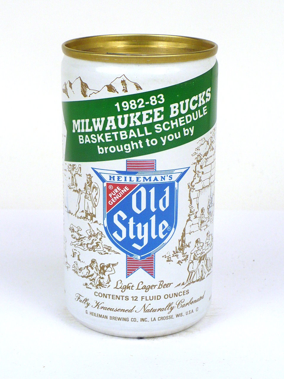 Item #3856 1982 Old Style Lager Beer Tab Top Can No Ref.