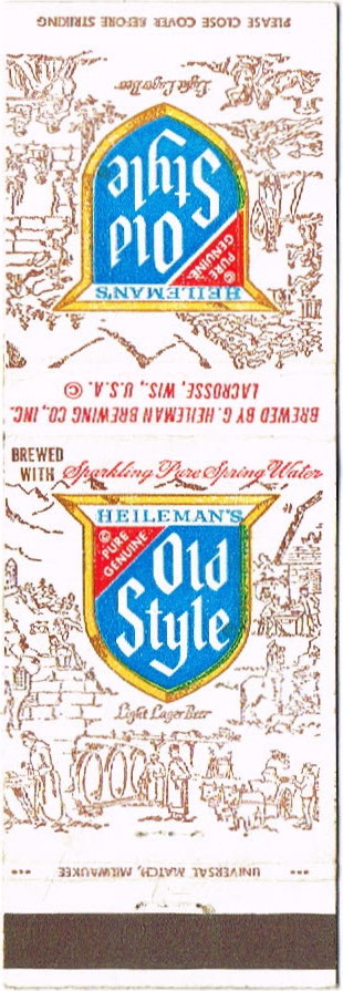 Item #38218 1969 Old Style Lager Beer Dupe Matchcover WI-HEIL-026