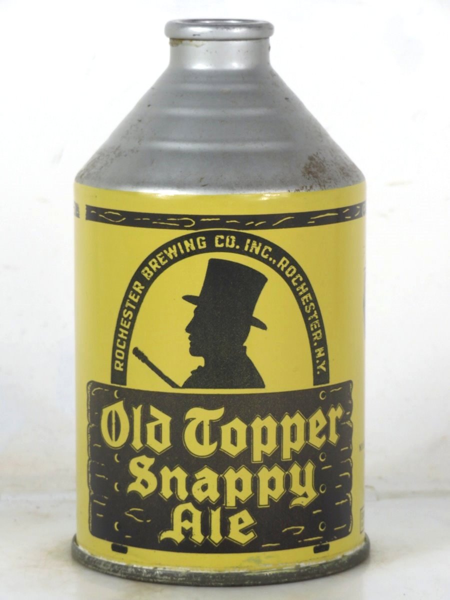 Item #11167 1947 Old Topper Snappy Ale Crowntainer 197-30