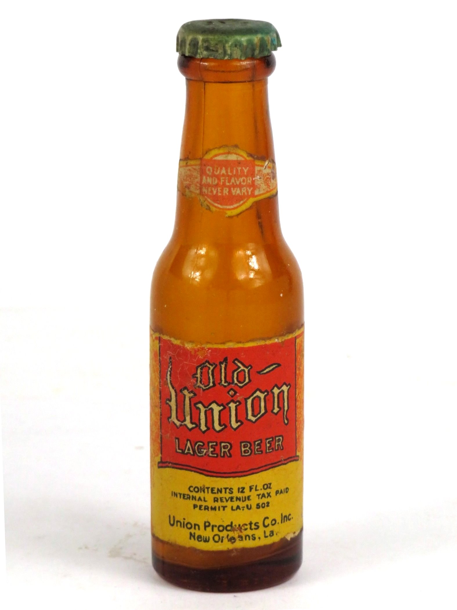 Item #17144 1933 Old Union Lager Beer Mini Bottle