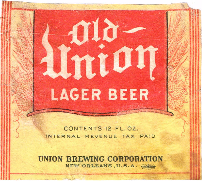 Item #50653 1955 Old Union Lager Beer Label ES44-16