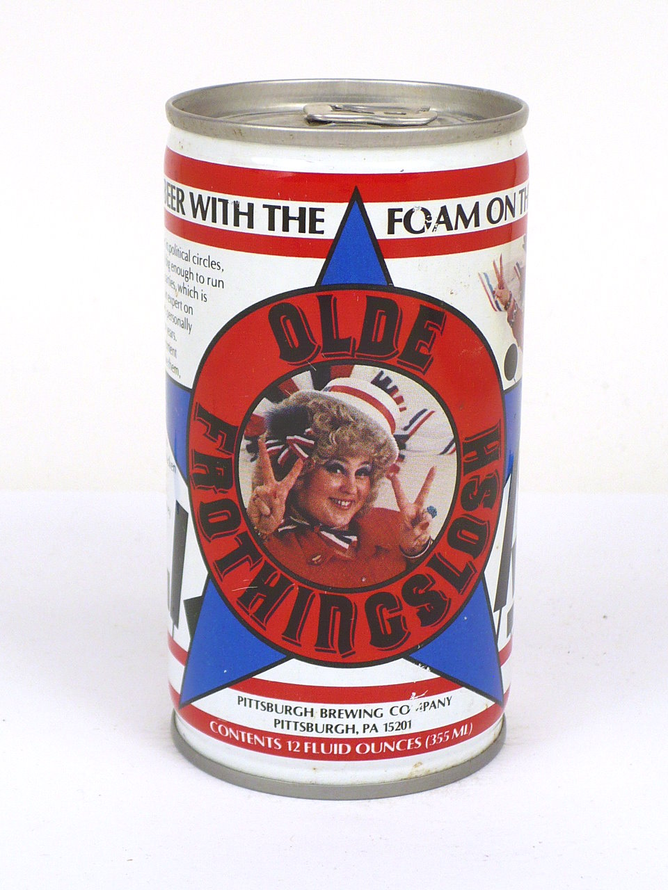 Item #18028 1982 Olde Frothingslosh Beer (political) Tab Top Can T103-40