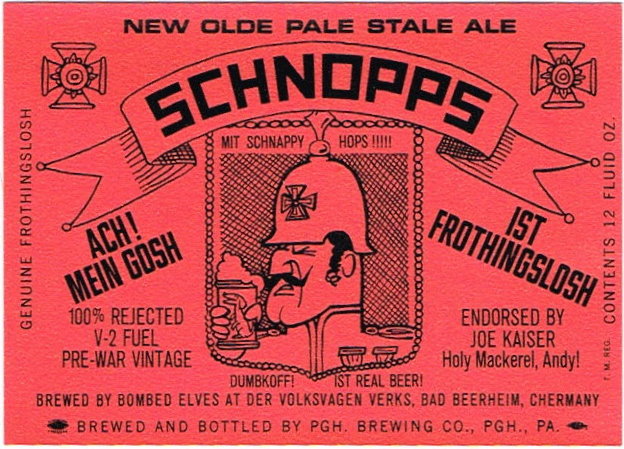 Item #65270 1959 Olde Frothingslosh Pale Stale Ale Label PA-OF-b4
