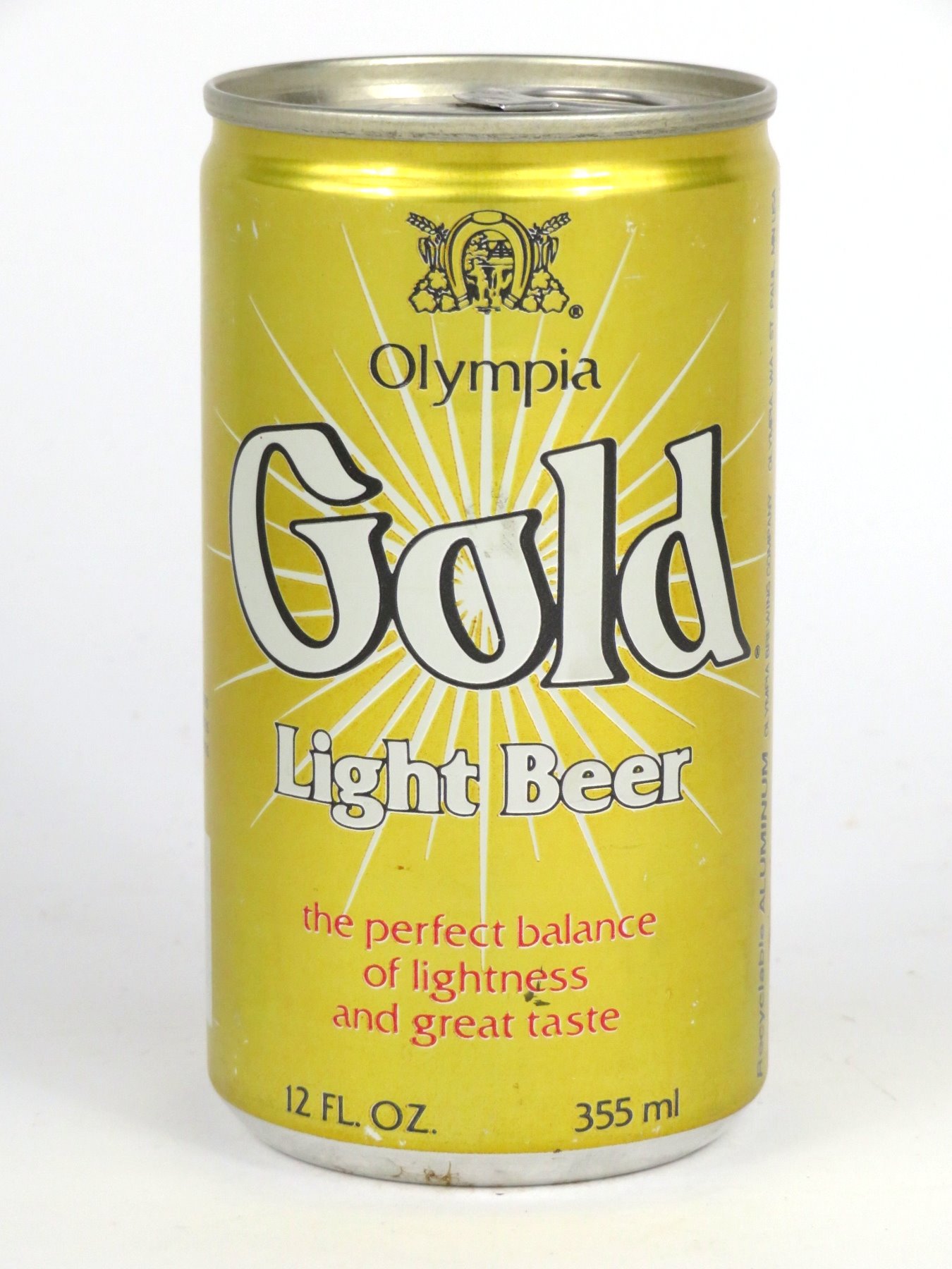 Item #20979 1979 Olympia Gold Light Beer Tab Top Can No Ref.