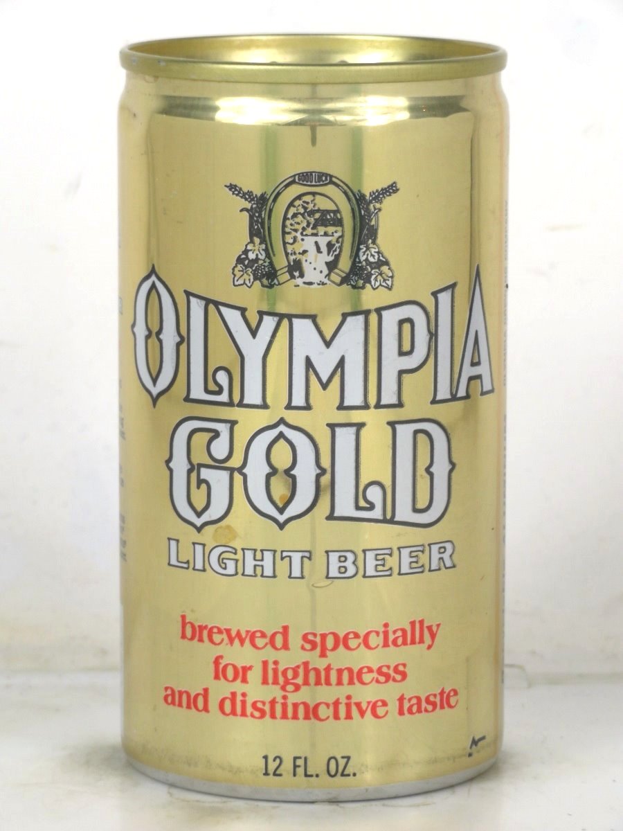 Item #28464 1975 Olympia Gold Light Beer Tab Top Can T104-20