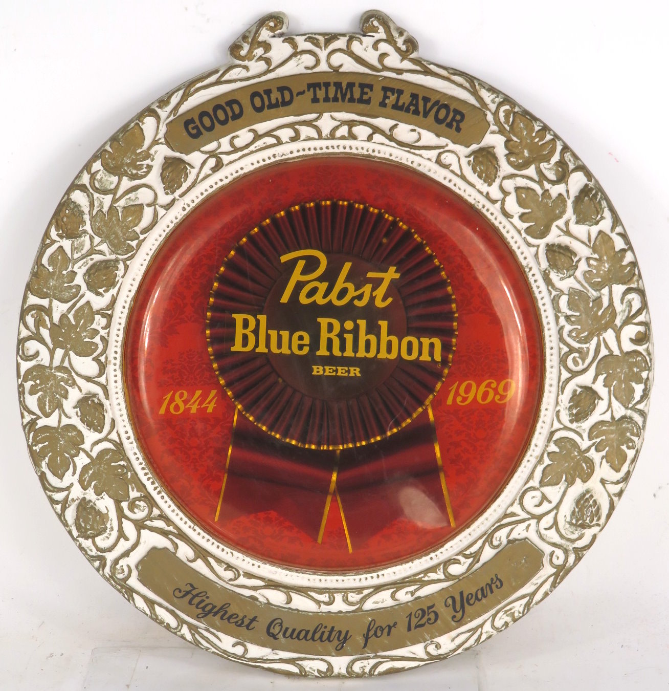 Item #98369 1969 Pabst Beer "1844-1969" (P-488-D) Plastic Sign