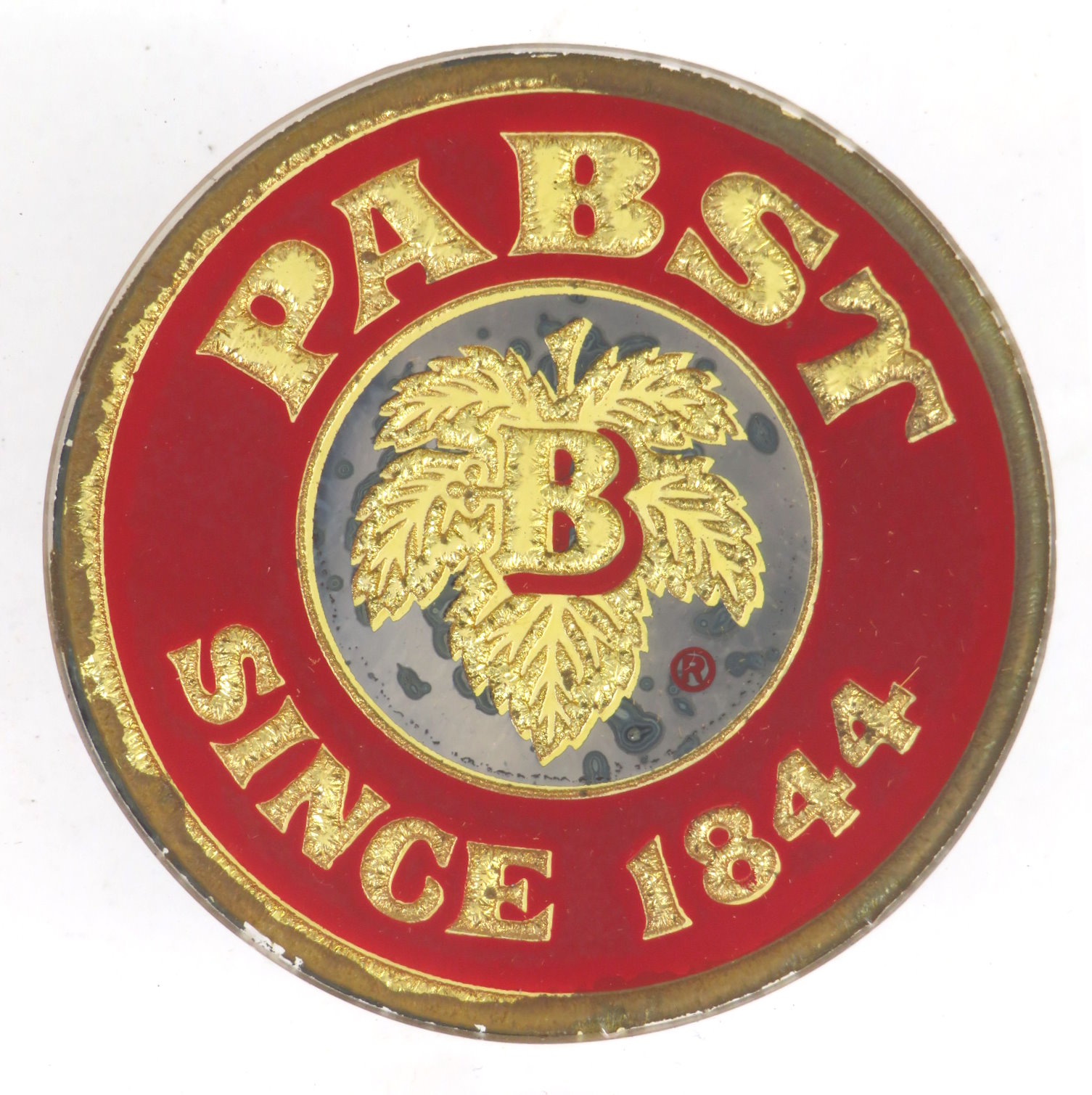 Item #98463 1970 Pabst Blue Ribbon 4 inch ROG Disc Reverse-Painted ...