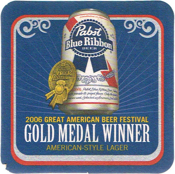 Item #102395 2006 Pabst Blue Ribbon Beer Coaster