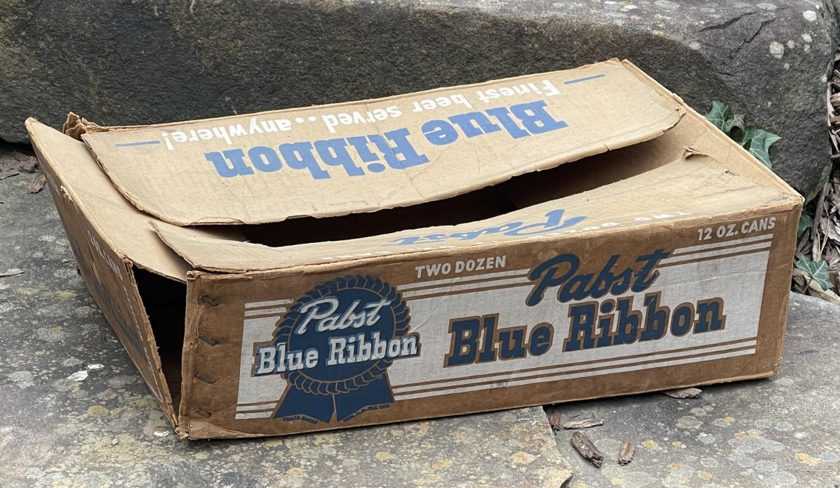 Item #104778 1954 Pabst Blue Ribbon Beer Case Box