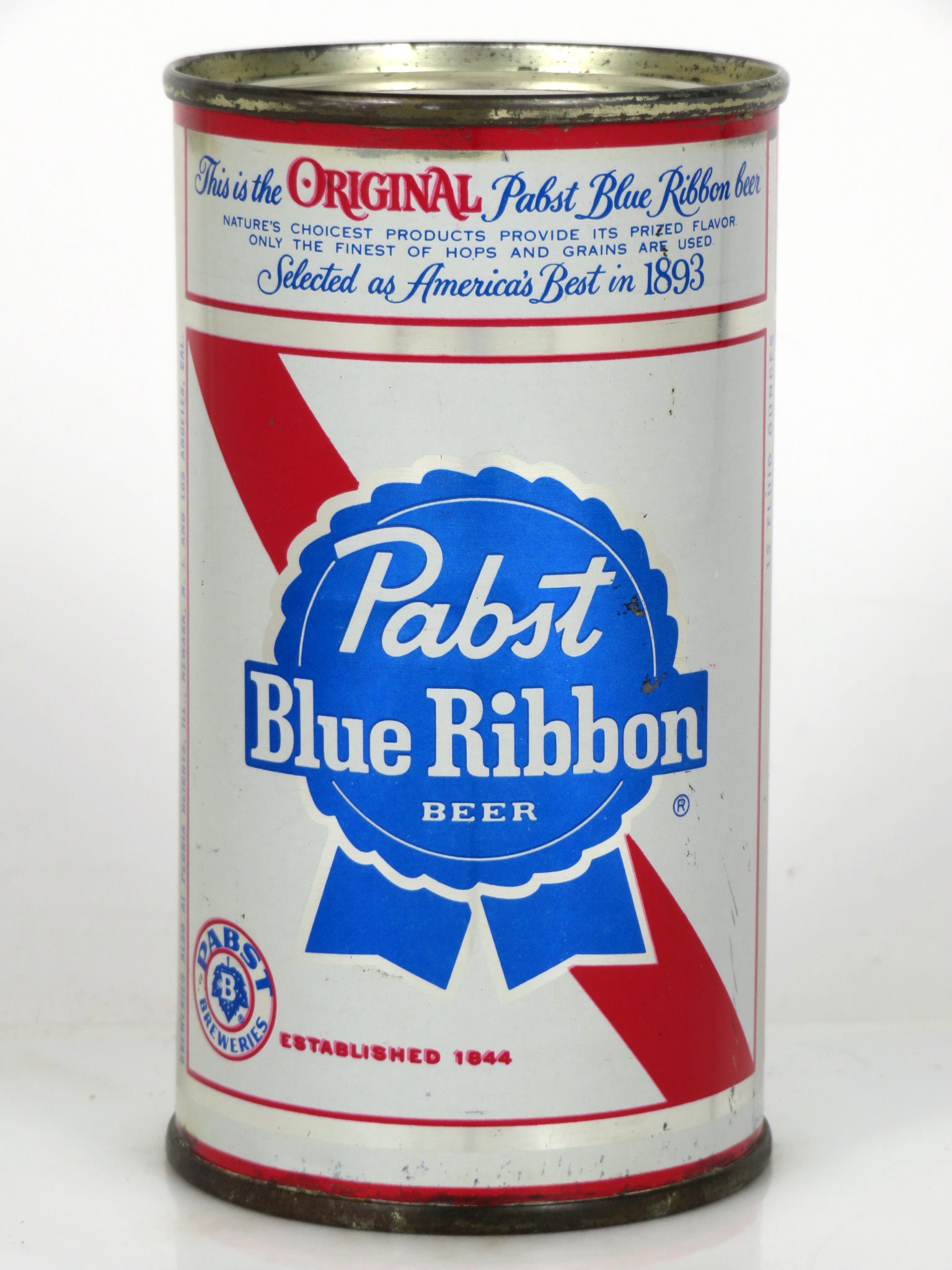 Item #1734 1965 Pabst Blue Ribbon Beer Flat Top Can 112-01.1a