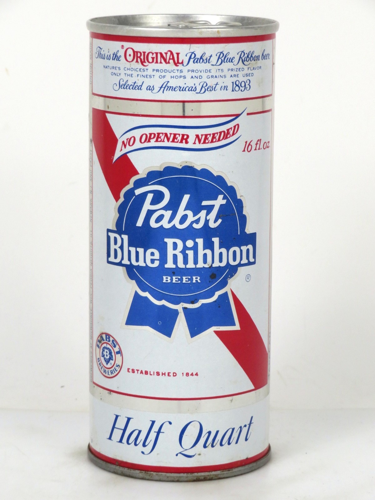 Item #99357 1970 Pabst Blue Ribbon Beer Tab Top Can T161-05