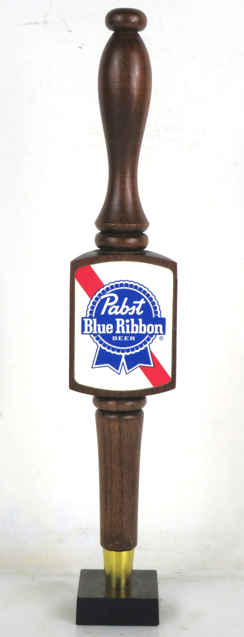 Item #98532 1983 Pabst Blue Ribbon Beer Tricorner Tall Tap Handle