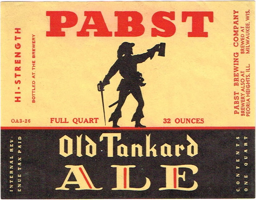 Item #91164 1935 Pabst Old Tankard Ale Label WI286-98V