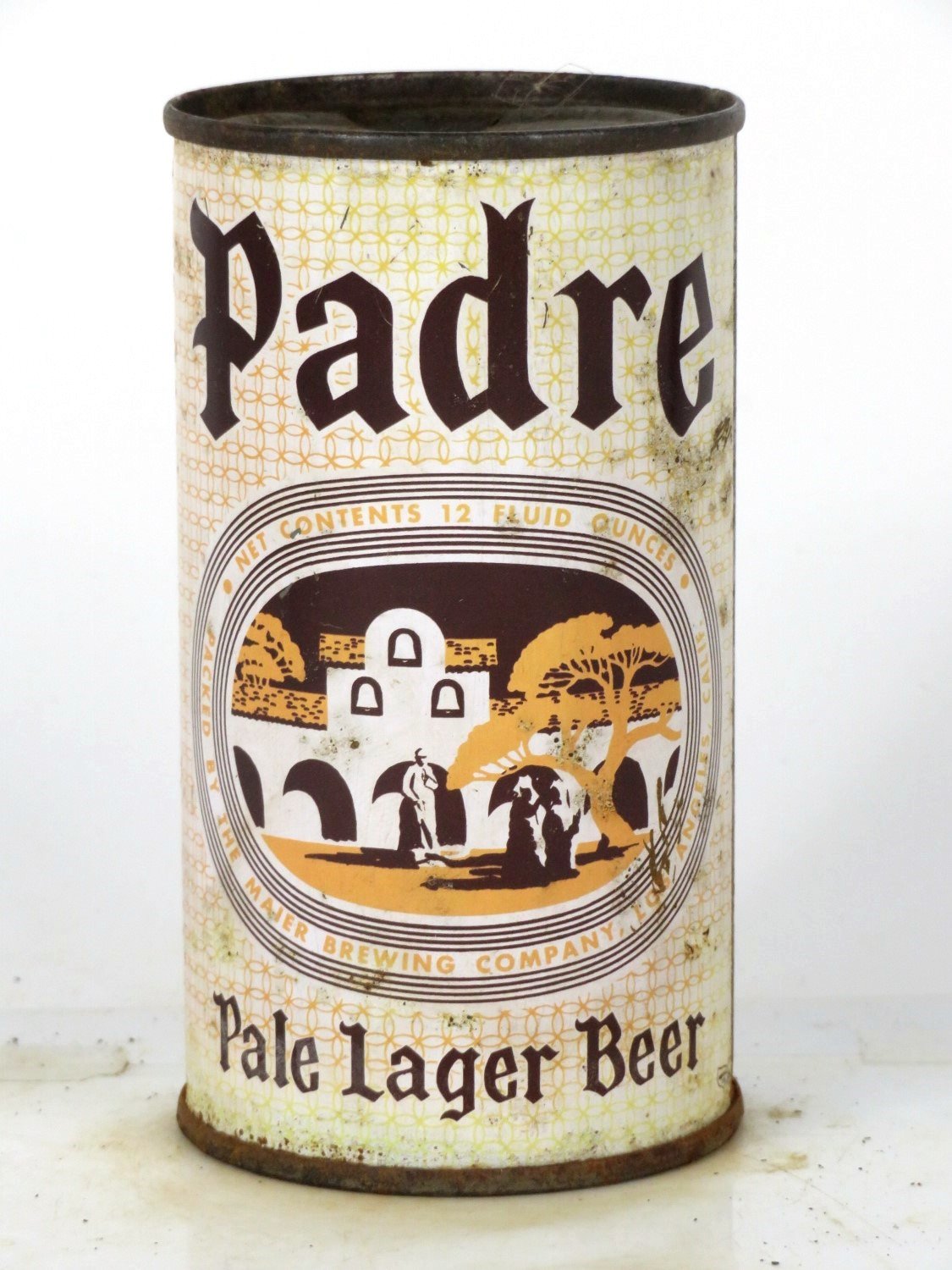 Item #181 1956 Padre Pale Lager Beer Flat Top Can 112-11.3a