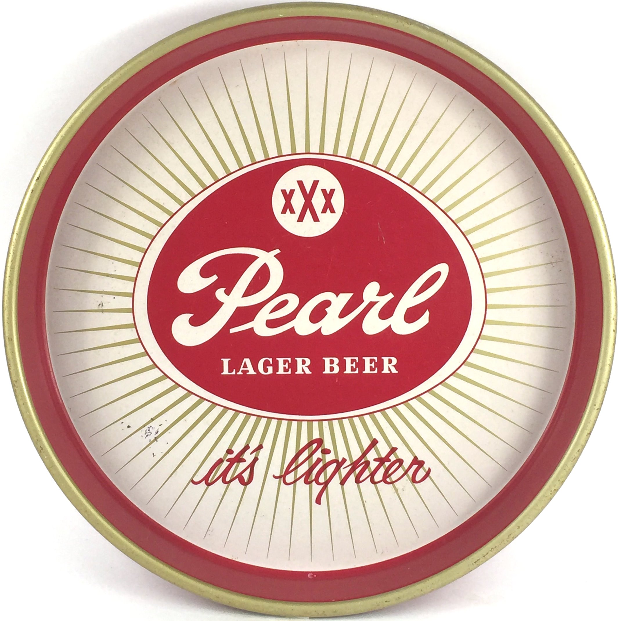 Item #21926 1956 Pearl Lager Beer Serving Tray