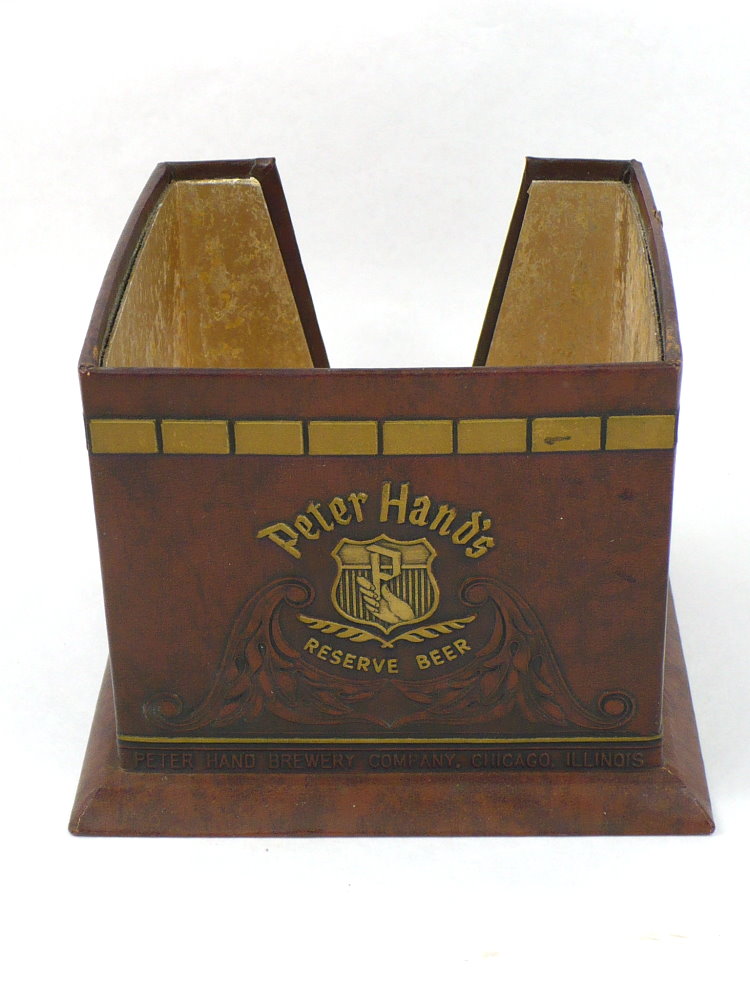 Item #18819 1957 Peter Hand's Reserve Beer bar caddy Backbar Sign