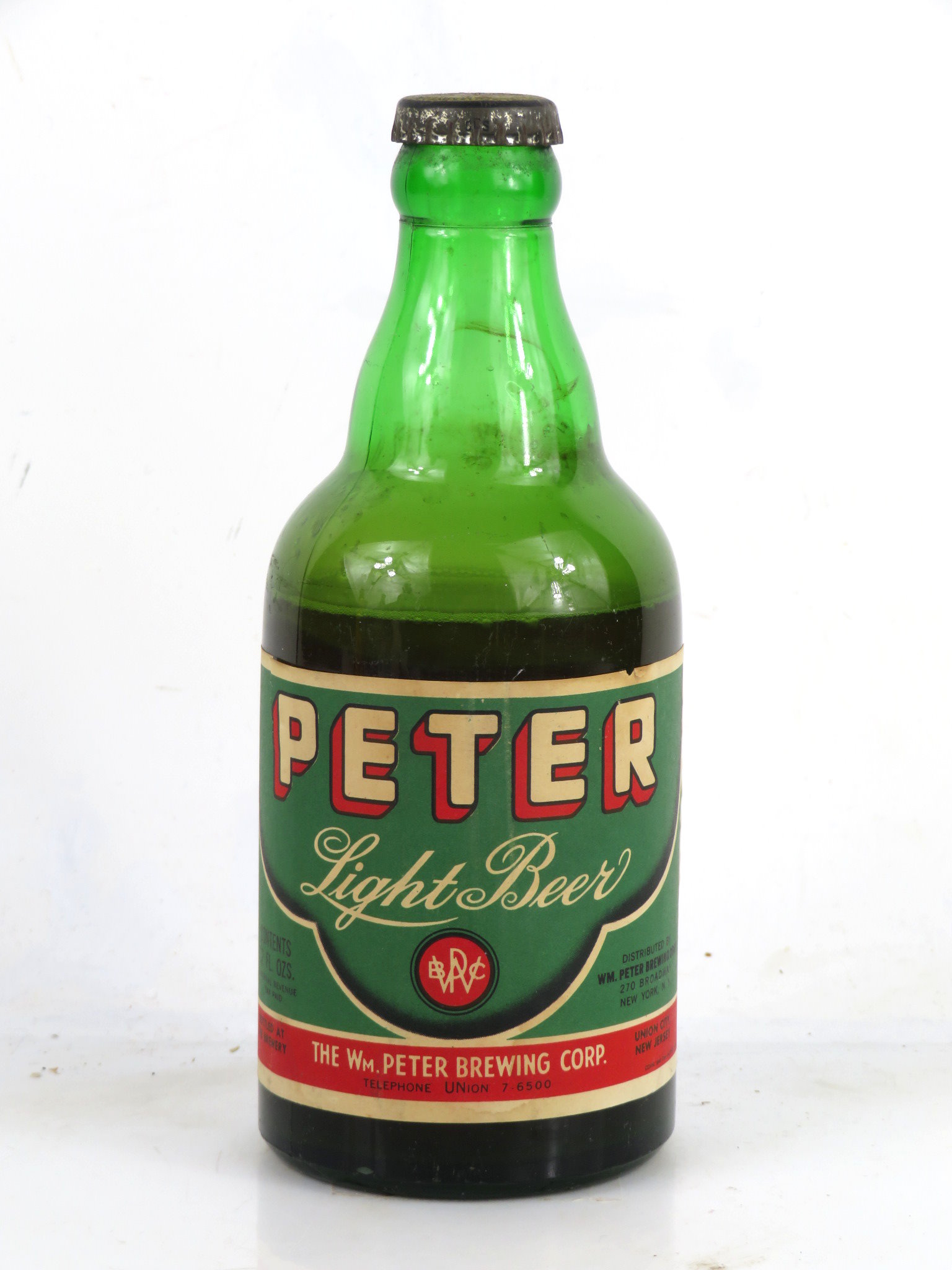 Item #61311 1938 Peter Light Beer Steinie Bottle