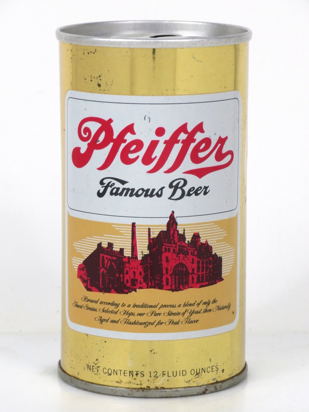 Item #17905 1966 Pfeiffer Famous Beer Tab Top Can T108-19