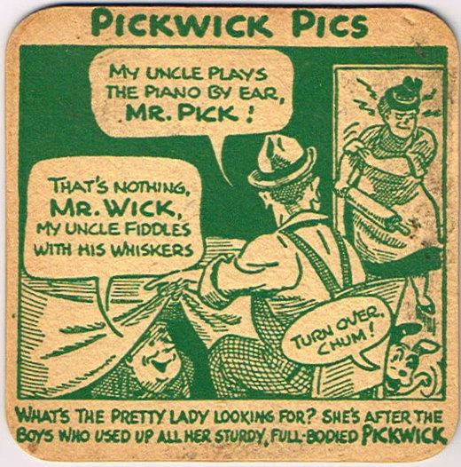 Item #90700 1946 Pickwick Ale Coaster MA-HAFF-29F
