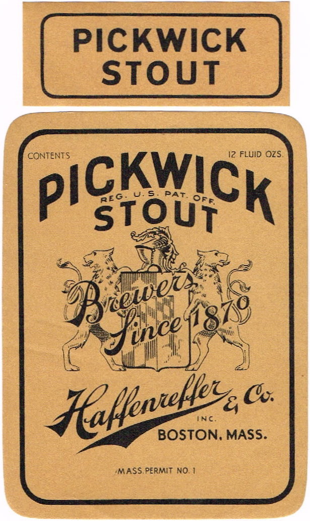 Item #45141 1940 Pickwick Stout Label ES52-03