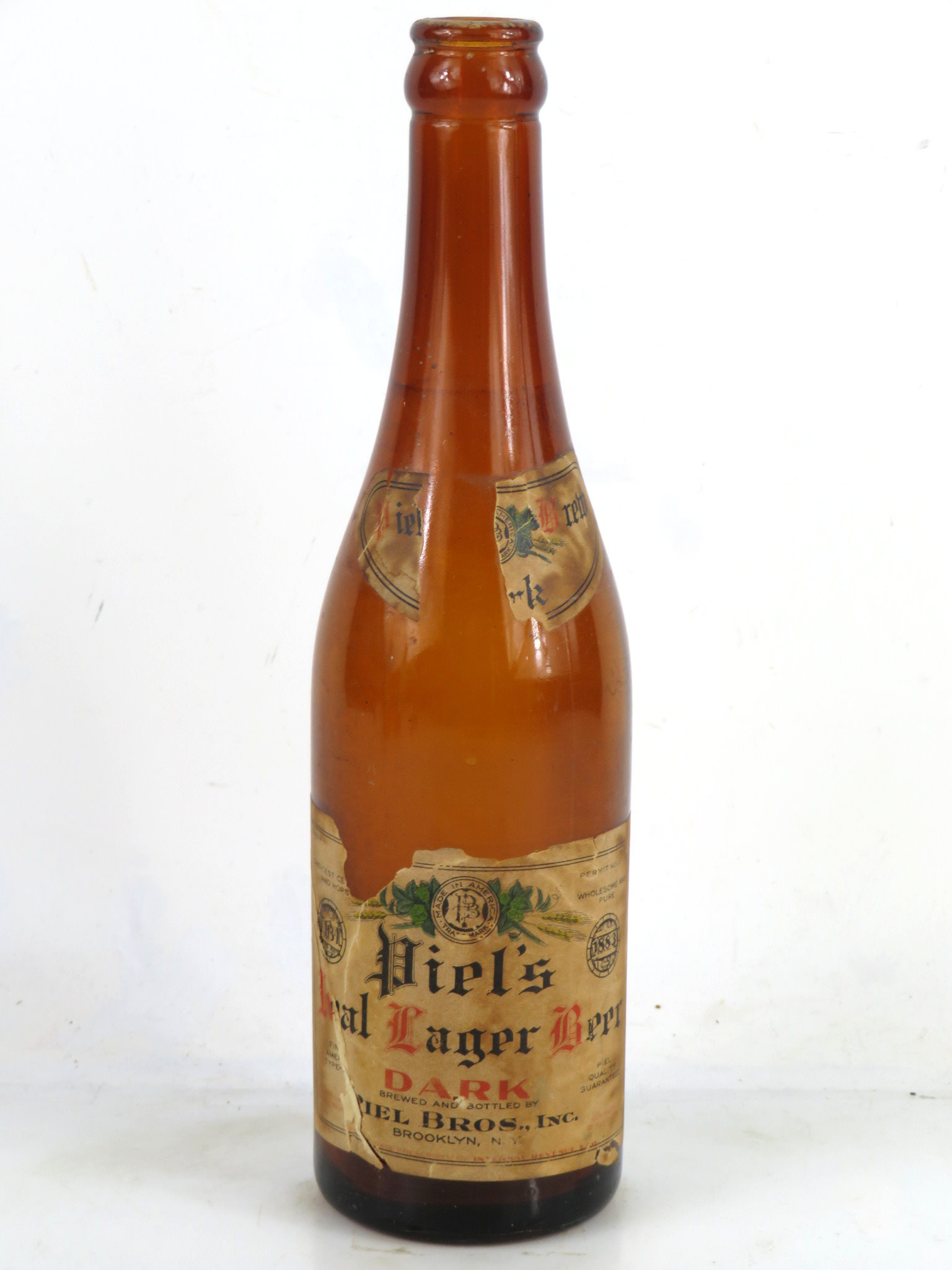 Item #30885 1933 Piel's Real Lager Dark Beer Bottle