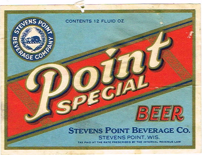 Item #105244 1935 Point Special Beer Label WI477-12