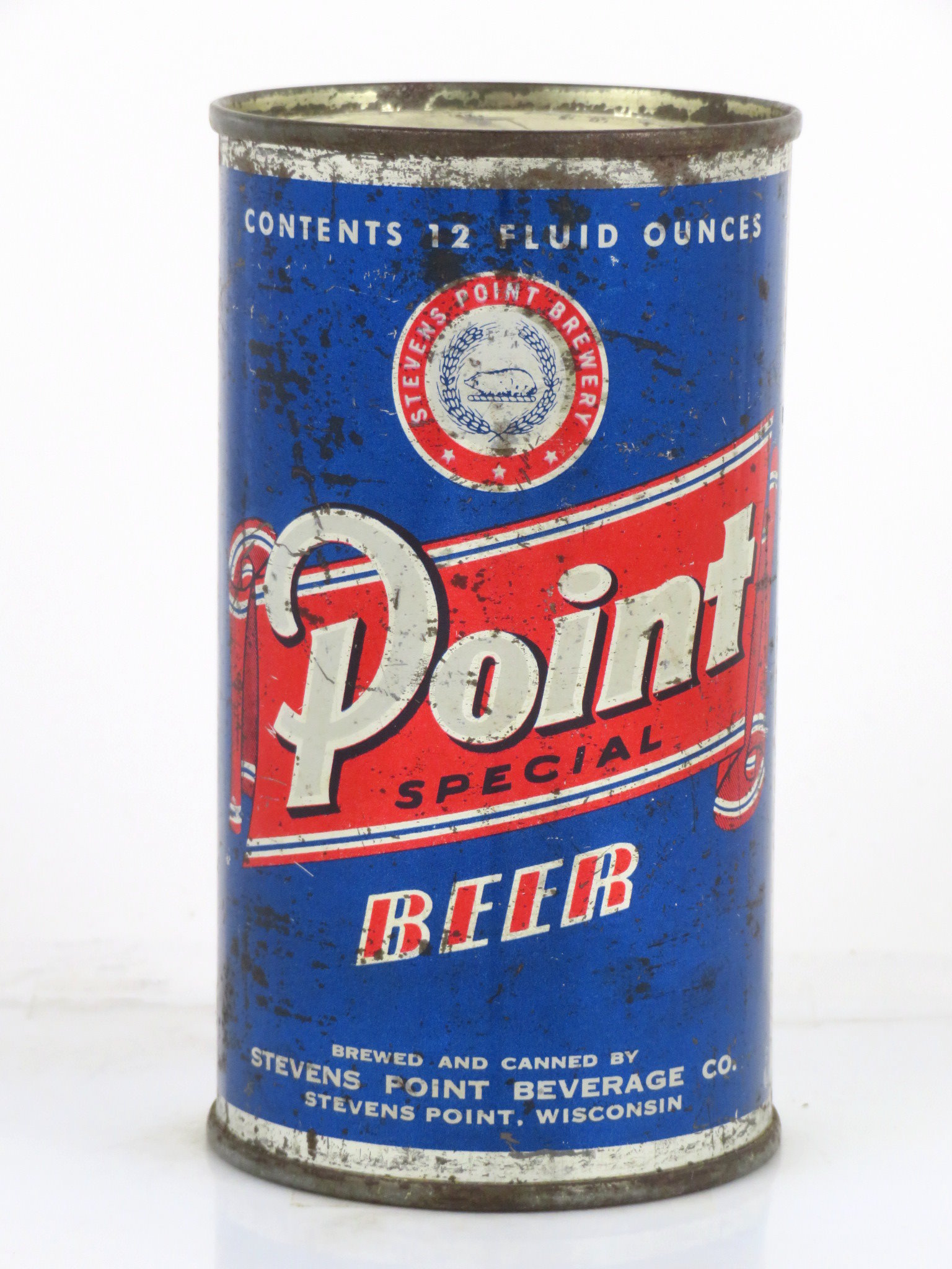 Item #8032 1952 Point Special Beer (silver) Flat Top Can 116-19