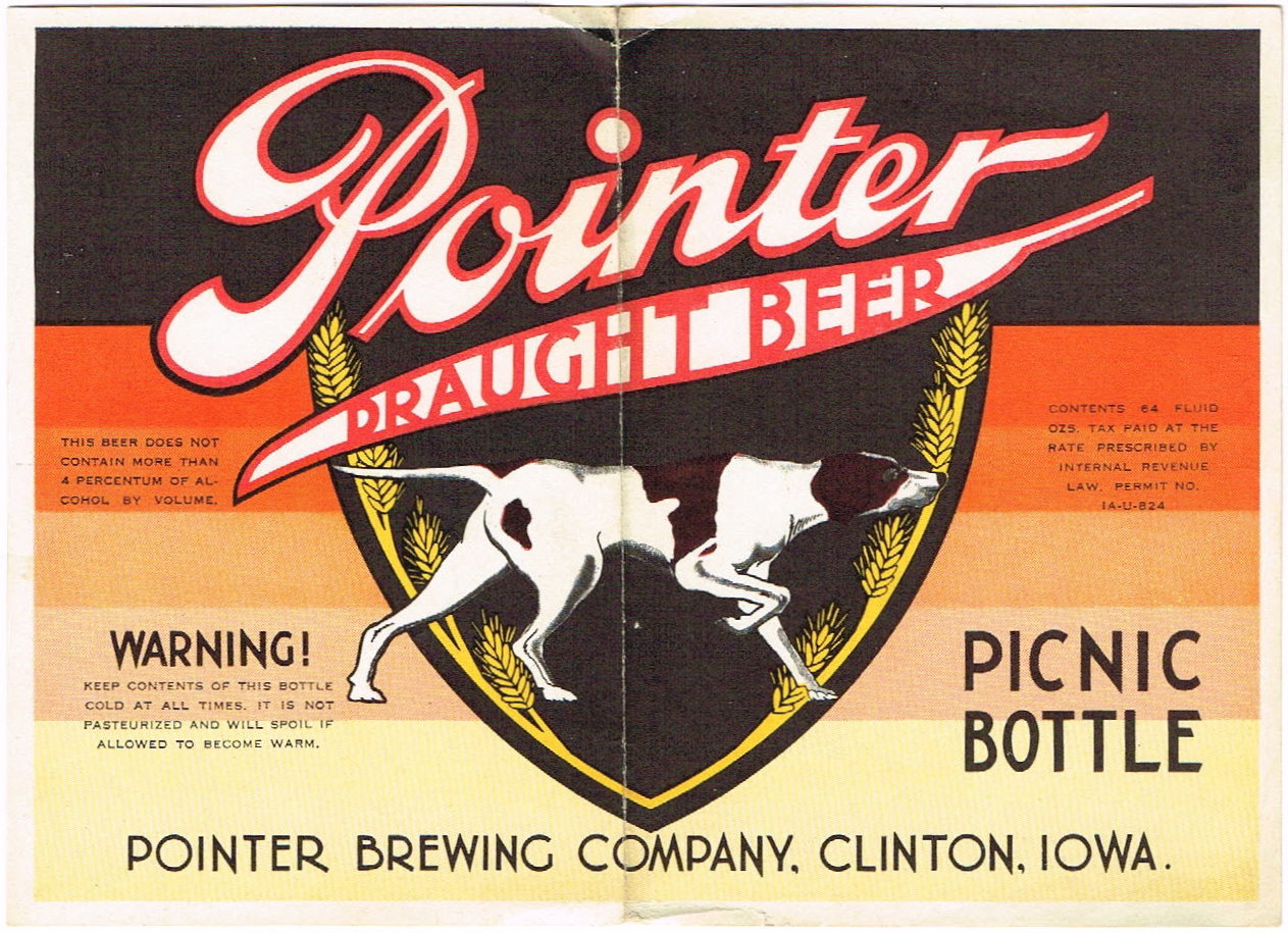 Item #100479 1934 Pointer Draught Beer Label CS3-21