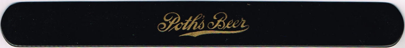Item #34101 1936 Poth's Beer Foam Scraper