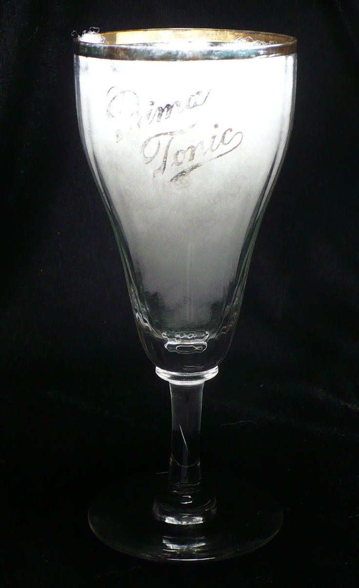 Item #81587 1918 Prima Tonic Etched Glass