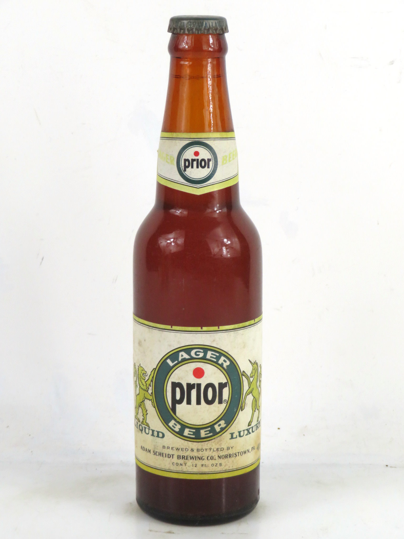 Item #31125 1954 Prior Lager Beer (full) Bottle