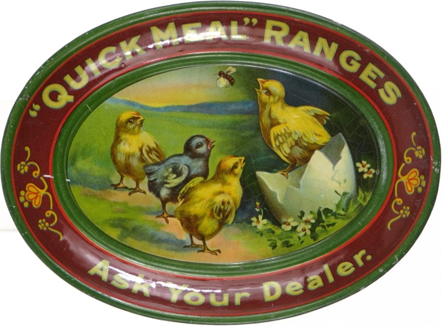 Item #101425 1905 Quick Meal Ranges Chickens and Bee Tip Tray