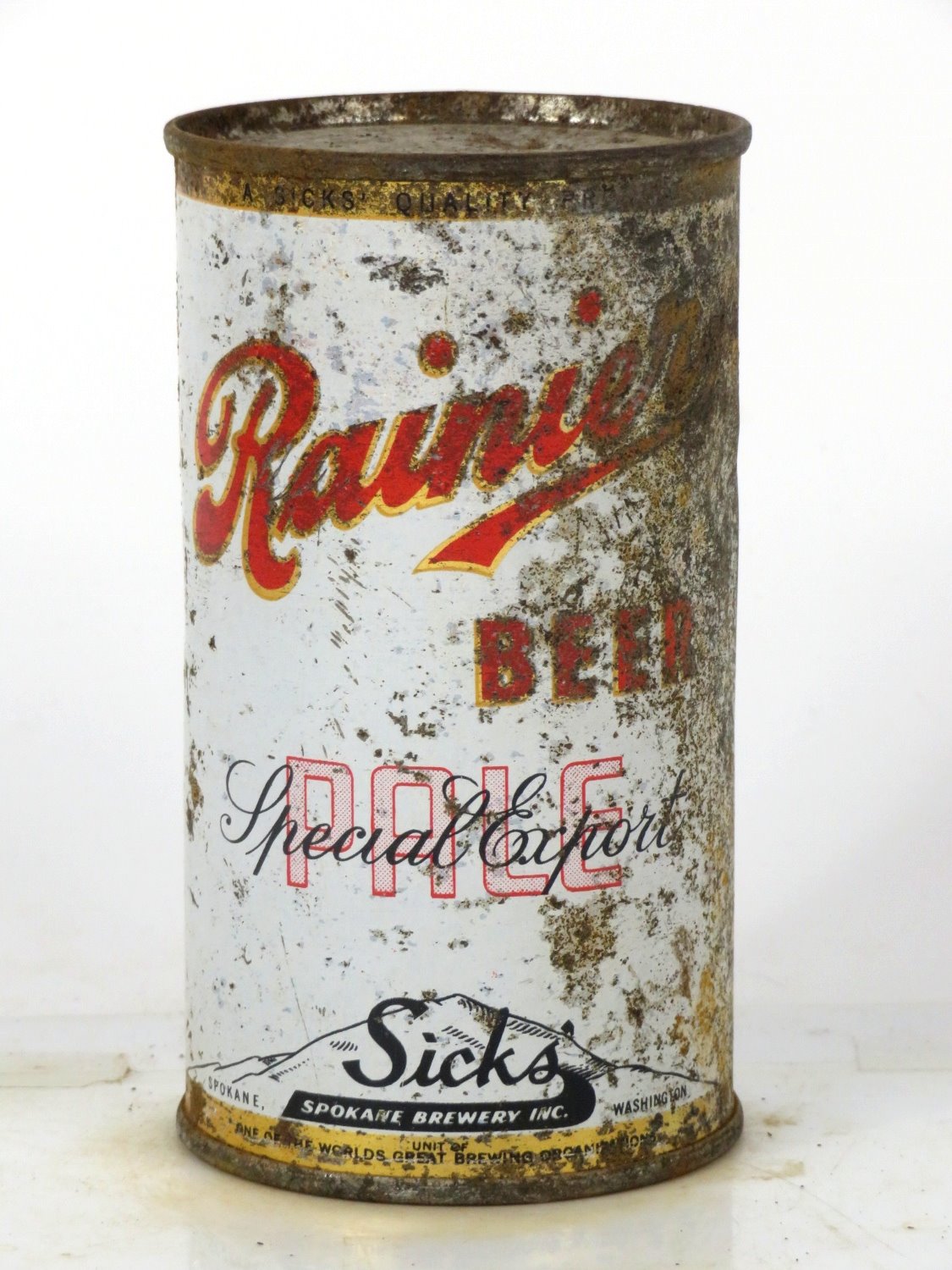 Item #22193 1939 Rainier Special Export Beer Flat Top Can OI-705