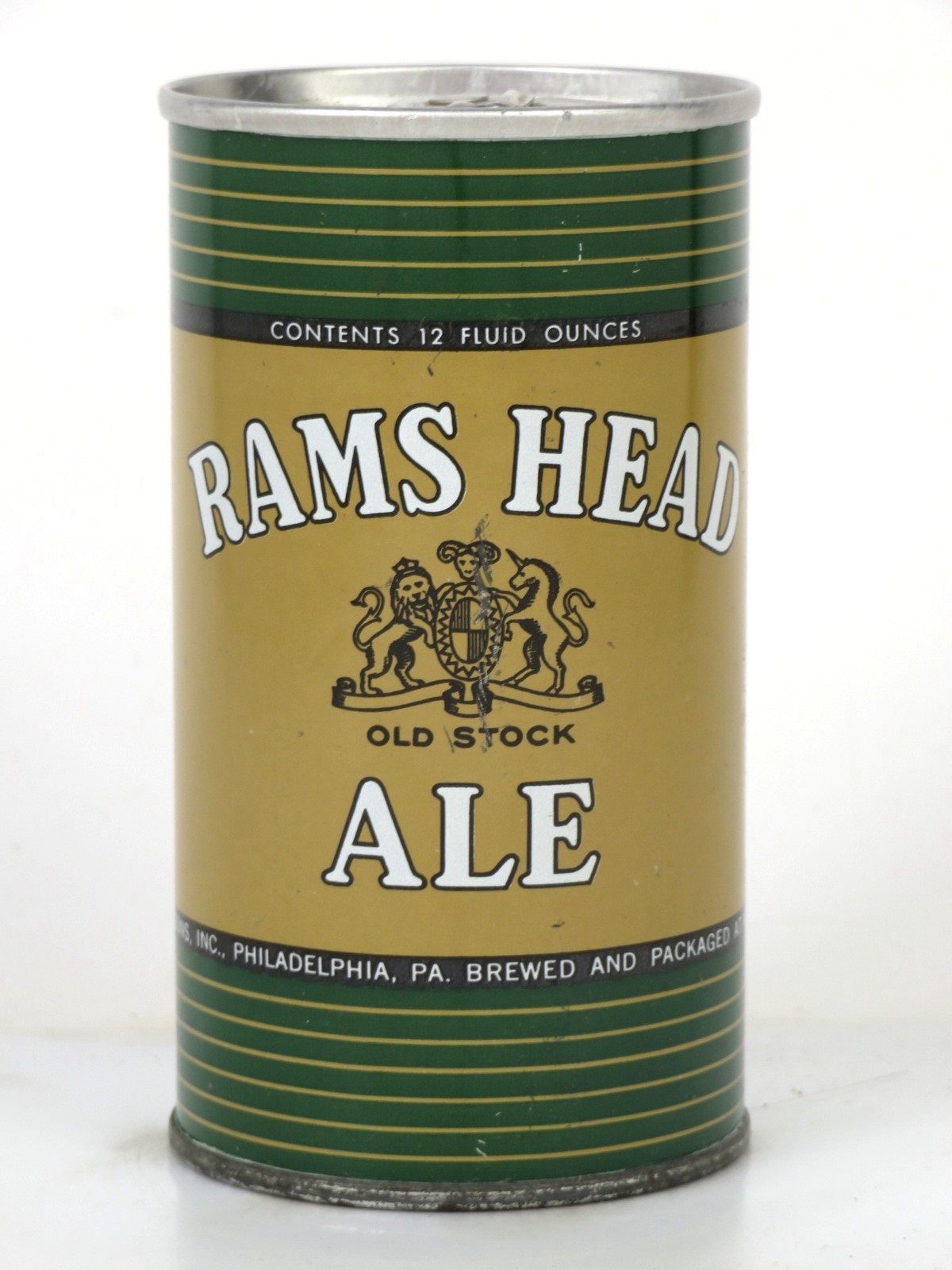 Item #1469 1963 Rams Head Ale Tab Top Can T112-14z