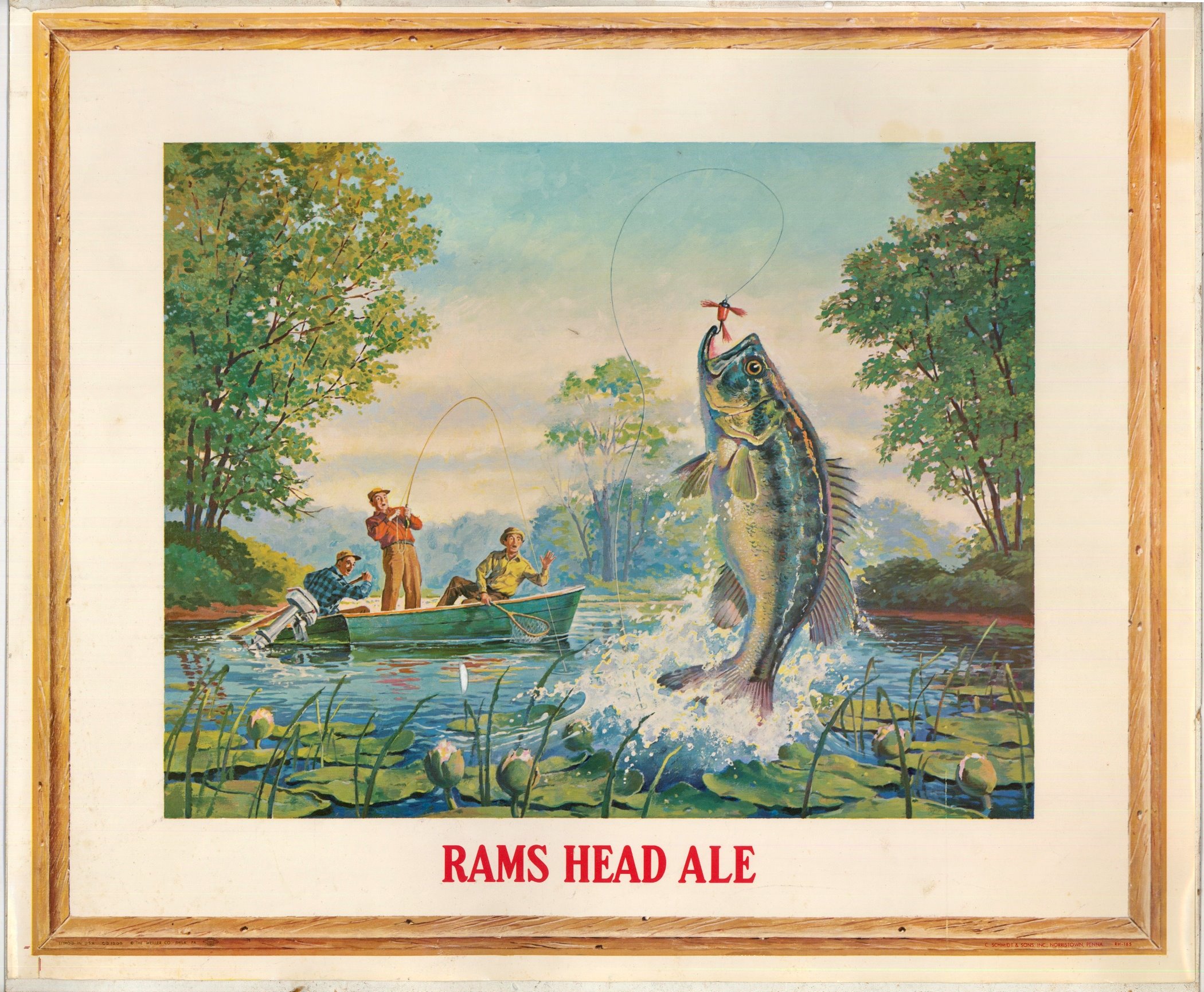 Item #95521 1963 Rams Head Ale (Mounted) Poster Sign