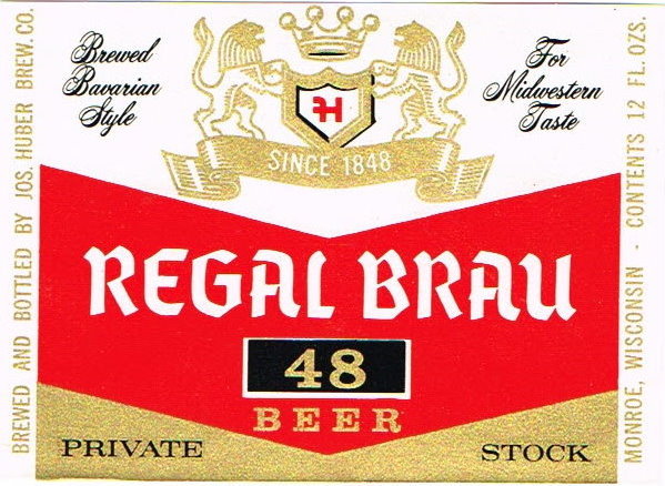 Item #69188 1962 Regal Brau 48 Beer Label