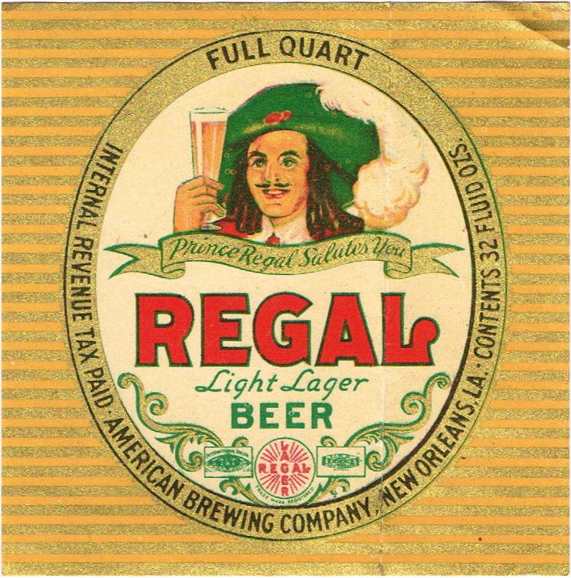 Item #45479 1945 Regal Light Lager Beer Label ES40-09v-Q