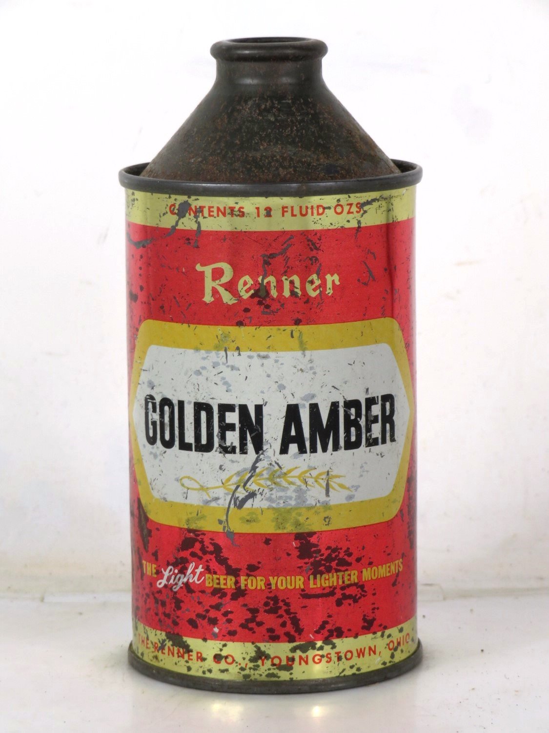 Item #104724 1953 Renner Golden Amber Beer Cone Top Can 181-29