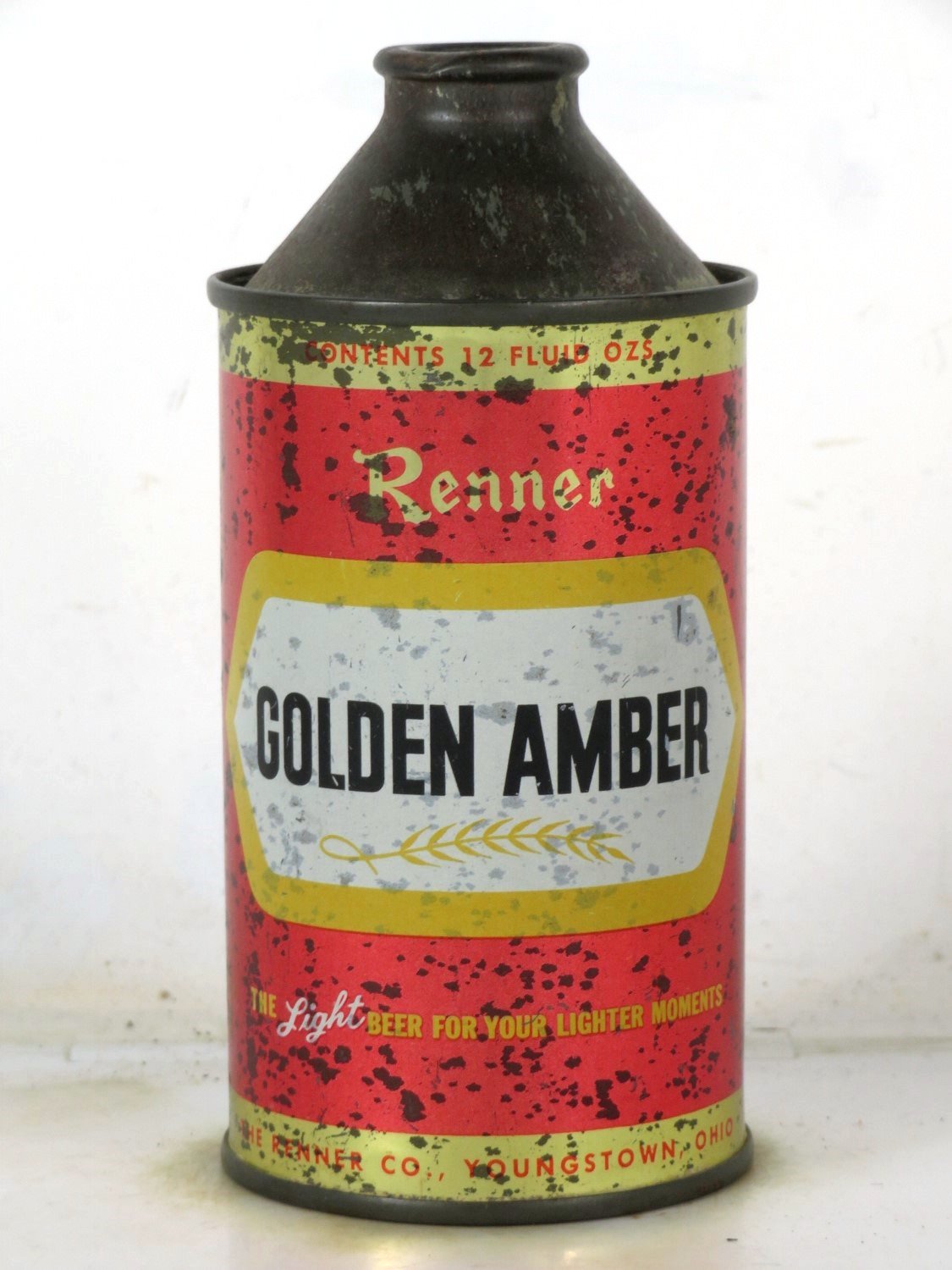 Item #1368 1953 Renner Golden Amber Beer Cone Top Can 181-29